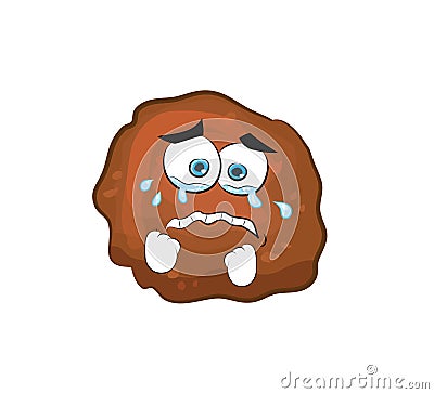 Crying Cartoon Illustration Of Meatball | CartoonDealer.com #198999347