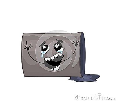 Crying Internet Meme Illustration Of Spilled Oil Barrel Royalty-Free ...