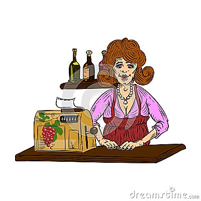 Vendeuse Stock Illustrations, Vecteurs, & Clipart – (1,725 Stock ...