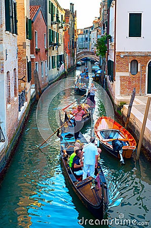Venedig Gondoler Redaktionell Foto - Bild: 34853070