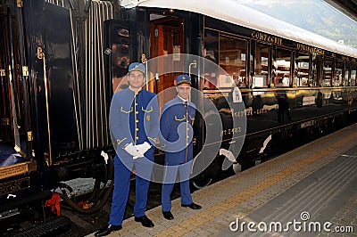 The Venice Simplon-Orient-Express - Conductors Editorial Photo ...