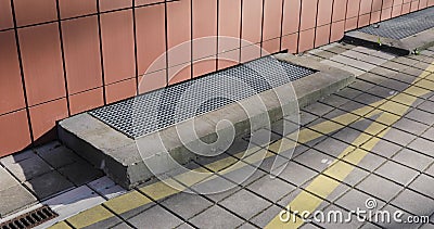 Vent Grid Grill Vent Exhaust Street Pavement Stock Video - Video of ...