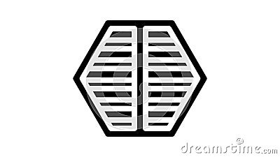 Ventilation System Glyph Icon Animation Stock Video - Video of flooring ...