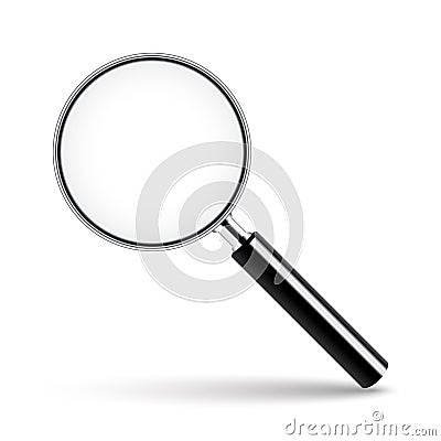 Vergrootglas Met Transparant Glas Royalty-vrije Stock Afbeelding ...