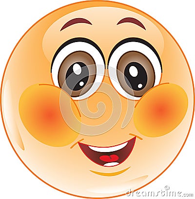 Verlegener Smiley. Lizenzfreies Stockbild - Bild: 30473496