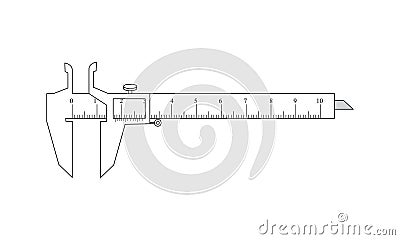 Vernier Caliper- Measuring Instrument Cartoon Vector | CartoonDealer ...