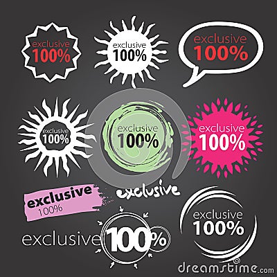 Vector 100 Mark | CartoonDealer.com #30063753