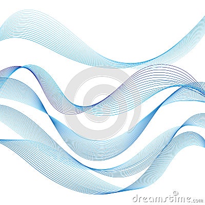 Verschiedene Wellen Grafisch Vektor Abbildung - Bild: 54453541