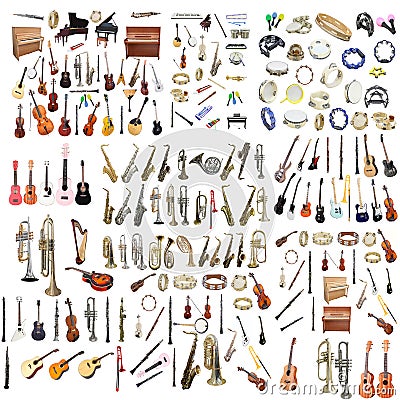 Verschillende Muziekinstrumenten Stock Foto - Afbeelding: 42914548