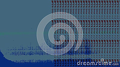 Vertical Digital Error Computer Glitch Script Text Stock Video - Video of system, virus: 275946053