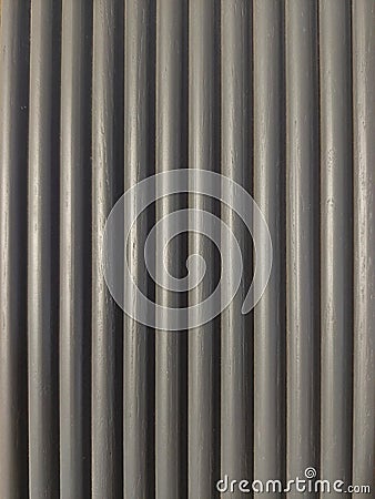Vertical Fluted Wood Of Gray Finish . Image Print For Illustration ...