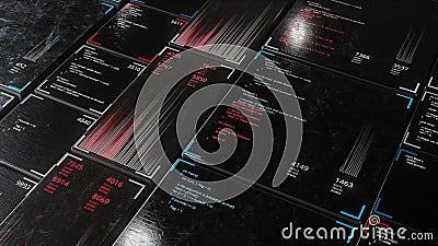 Vertical Moving Panels with Running Lines of Code. Animation. Java ...