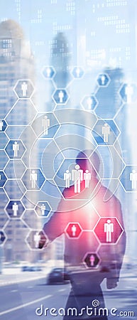 Vertical Panorama Banner. HR, Human Resources, Recruitment ...