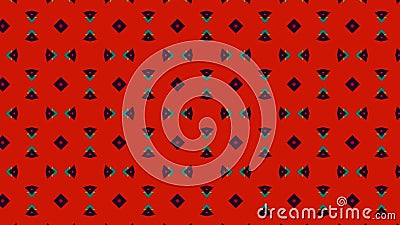 Vertical Red Background with Patterned Shapes Sliding Towards Left ...