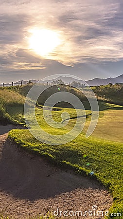 Vertical Sand Traps Or Hazards On A Golf Course Stock Photography ...