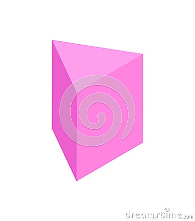 Vertical Triangular Prism Multicolored Banner Vector Illustration ...