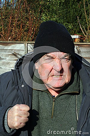 Aggression-very Angry Elderly Man. Stock Photography - Image: 23264102