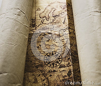 Very Old Vintage World Map Royalty-Free Stock Image | CartoonDealer.com ...