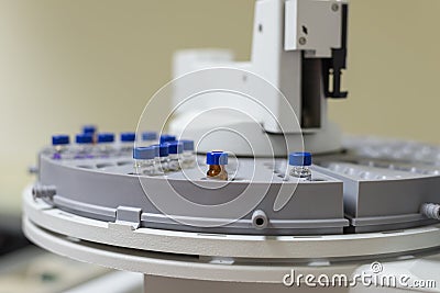Vials In The Autosampler Tray. Royalty-Free Stock Photography ...