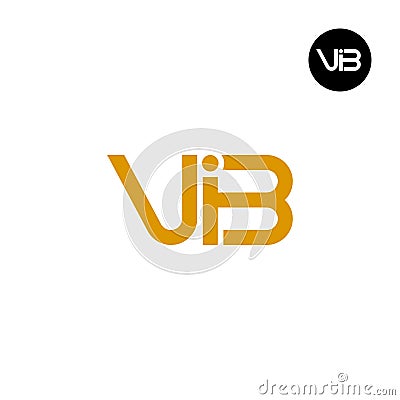 VIB Logo Letter Monogram Design Cartoon Vector | CartoonDealer.com ...