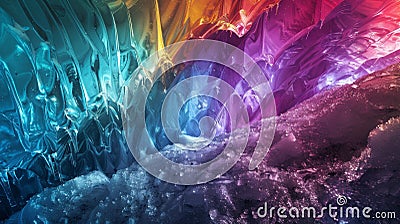 Vibrant Ice Cave Formations Royalty-Free Stock Photo | CartoonDealer ...