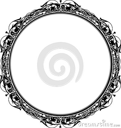 Victorian Grunge Circle Frame Royalty Free Stock Photos - Image: 2075318