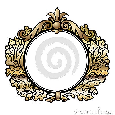 Victorian Style Round Frame Stock Photos - Image: 3468663