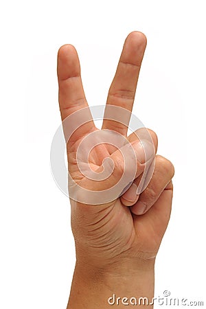 Victory Hand Sign Royalty Free Stock Images - Image: 27197509