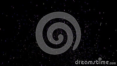 Particles Spring Up on a Black Background Stock Video - Video of ...