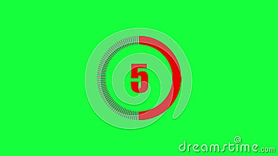Video Countdown Counter with Rounded CornersGreen Screen Video ...