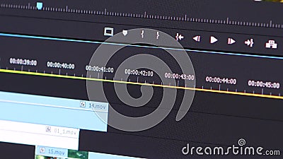 Video Editing Software Going Through The Timeline Frame By Frame Point ...