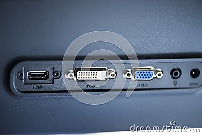 Video Ports - DVI-D Stock Photo - Image: 28467360