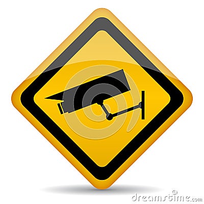 Video Surveillance Sign Stock Image - Image: 27704931