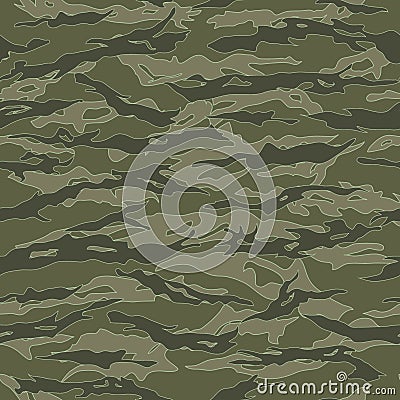 Vietnam Tiger Stripe Camouflage Seamless Patterns Cartoon Vector ...