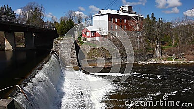 View of Ayton Mill in Ontario, Canada Stock Video - Video of material ...
