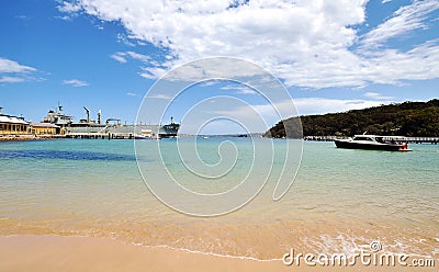 Chowder Bay And Military Ship Sydney, Australia Editorial Photo ...