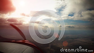 View from the Cockpit. First-person View Stock Video - Video of balance ...