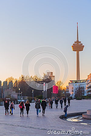 View Of The Colonius Tower In Cologne, Germany Editorial Photo ...