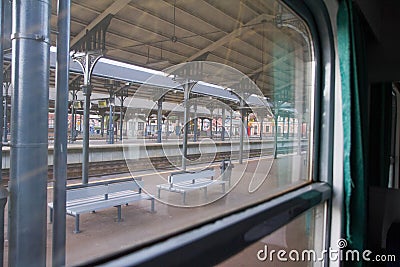 View From A Compartment Coach Window Royalty-Free Stock Photography ...