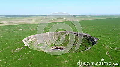 View of the Crater from a Nuclear Explosion Stock Video - Video of ...