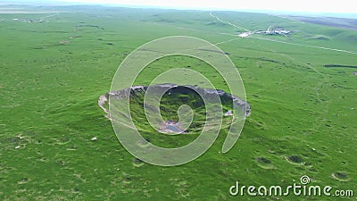 View of the Crater from a Nuclear Explosion Stock Footage - Video of ...