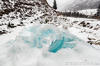View Of Icicles In Altay Mountains Royalty-Free Stock Photo ...