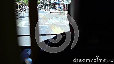 View of Looking through the Bus Windows at the Chingmai City Stock ...