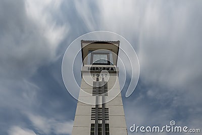 Merdeka 1957 Kulim Clock Tower Editorial Photo | CartoonDealer.com ...
