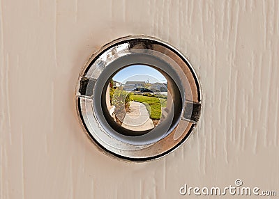 View Through The Peephole Stock Photo - Image: 28889010