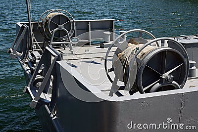 View Of Rear Section Of A Battleship Stock Image | CartoonDealer.com ...