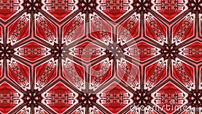 View of Red and White Animated Patterns Transforming into Different ...