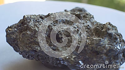 Sphalerite Mineral Sample stock video. Video of dark - 124009527