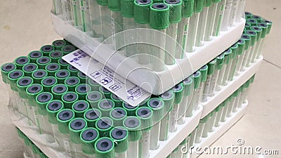 View of Testing Medical Vials Useful in Various Blood Sample ...