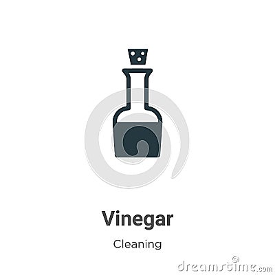 Vinegar Vector Icon On White Background. Flat Vector Vinegar Icon ...